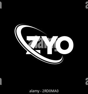 ZYO circle letter logo design with circle and ellipse shape. ZYO ...