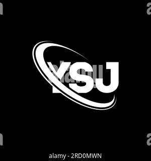 YSJ logo. YSJ letter. YSJ letter logo design. Initials YSJ logo linked ...