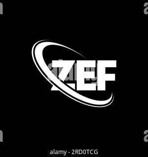 ZEF logo. ZEF letter. ZEF letter logo design. Initials ZEF logo linked ...