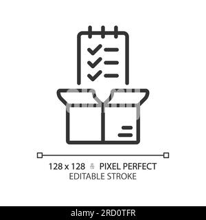 2D customizable quality control linear icon Stock Vector Image & Art ...