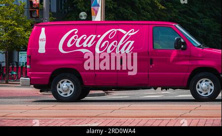 On the road... Coca Cola Truck Stock Photo - Alamy