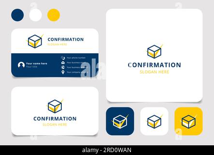 Confirmation logo design with editable slogan. Branding book and ...