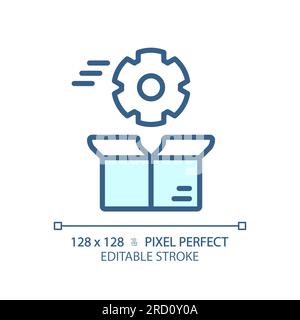 2D customizable optimization linear icon Stock Vector Image & Art - Alamy
