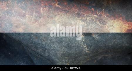 Top view of flag Pahang Malaysia. Malaysian travel and patriot concept ...