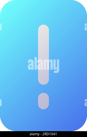 Warning pixel perfect flat gradient two-color ui icon Stock Vector Image & Art - Alamy