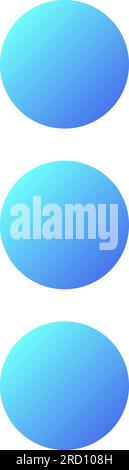 Ellipsis menu pixel perfect flat gradient color ui icon Stock Vector ...