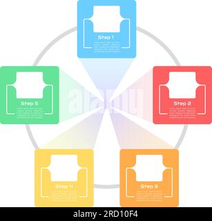 Science colourful infographic chart design template Stock Vector Image ...