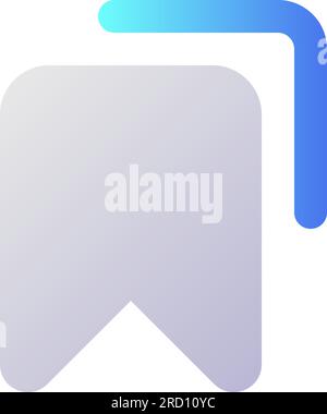 Saved messages pixel perfect flat gradient color ui icon Stock Vector Image & Art - Alamy