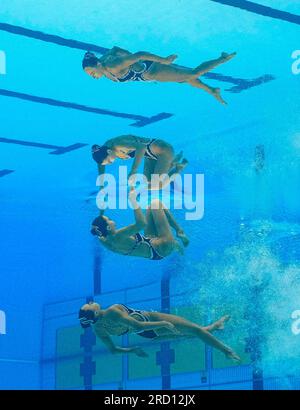 Ruby Remati and Megumi Field, of United States, compete in the duet ...