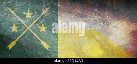 retro flag of Northeast Caucasian Caspian Circassians with grunge ...