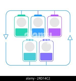 Battery recycling infographic chart design template Stock Vector Image ...