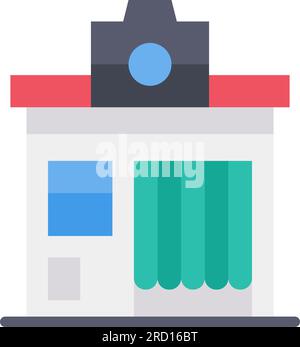 Photo booth line icon concept. Photo booth vector linear illustration ...