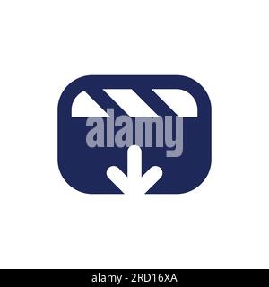 Add video file pixel perfect linear ui icon Stock Vector Image & Art ...