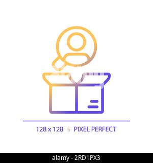 2D gradient customer linear icon Stock Vector Image & Art - Alamy