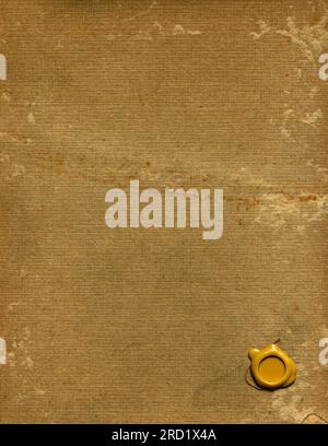 old paper with water stains and wax seal with string Stock Photo - Alamy