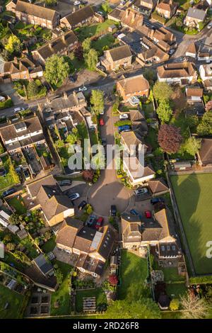Aerial view of the villge of Marden, Kent, UK Stock Photo - Alamy