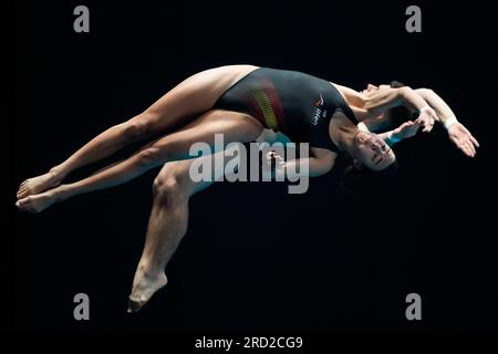 Valeria Antolino and Carlos Camacho Del Hoyo of Spain compete during ...