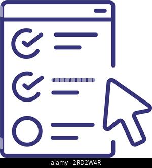 Final exam test icon. Outline final exam test vector icon color flat ...