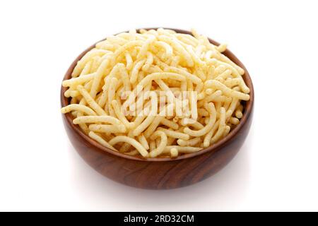 Close up of Cheese Puff Snacks cream color, Popular Ready to eat ...