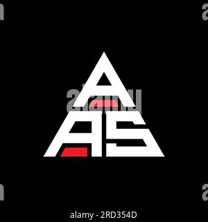 AAS triangle letter logo design with triangle shape. AAS triangle logo ...