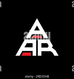 AAR triangle letter logo design with triangle shape. AAR triangle logo ...