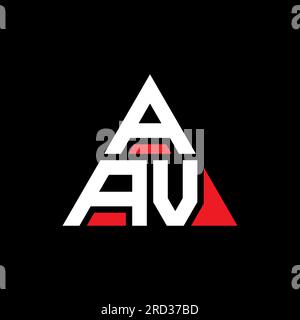 AAV letter logo design with polygon shape. AAV polygon and cube shape ...