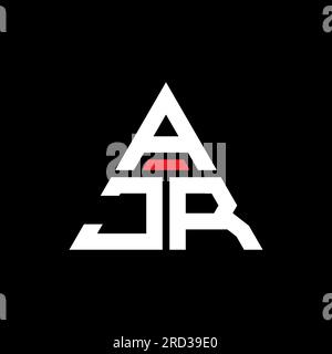 AJR triangle letter logo design with triangle shape. AJR triangle logo ...