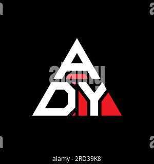 ADY triangle letter logo design with triangle shape. ADY triangle logo ...