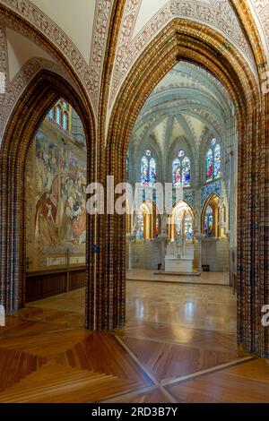 The chapel has a triple apse of Episcopal Palace of Astorga designed by ...