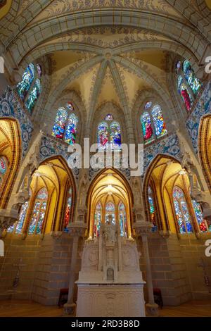 The chapel has a triple apse of Episcopal Palace of Astorga designed by ...