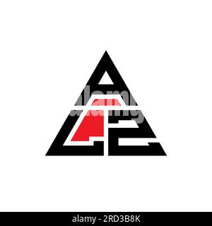 ALZ triangle letter logo design with triangle shape. ALZ triangle logo ...