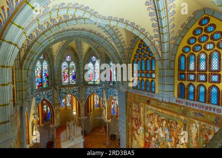 Apse and presbytery of chapel inside Episcopal Palace of Astorga ...