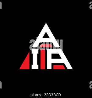 AIA triangle letter logo design with triangle shape. AIA triangle logo ...