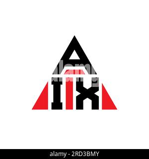 AIX triangle letter logo design with triangle shape. AIX triangle logo ...