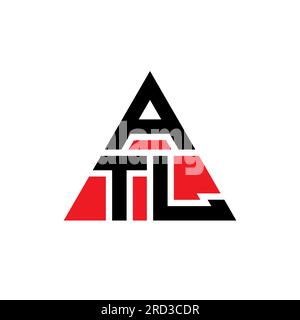 ATL triangle letter logo design with triangle shape. ATL triangle logo ...