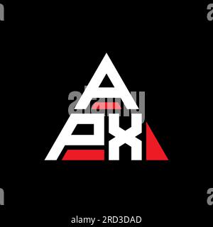 APX triangle letter logo design with triangle shape. APX triangle logo ...