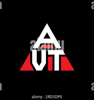 AVT triangle letter logo design with triangle shape. AVT triangle logo ...