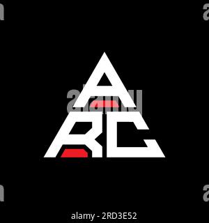 ARC triangle letter logo design with triangle shape. ARC triangle logo ...