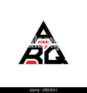 ARQ triangle letter logo design with triangle shape. ARQ triangle logo ...