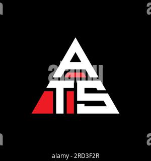 ATS triangle letter logo design with triangle shape. ATS triangle logo ...