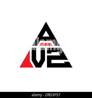 AVZ triangle letter logo design with triangle shape. AVZ triangle logo design monogram. AVZ ...