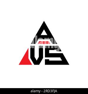 AVS triangle letter logo design with triangle shape. AVS triangle logo ...