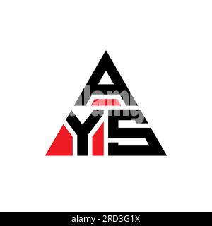 AYS triangle letter logo design with triangle shape. AYS triangle logo ...