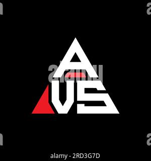 AVS triangle letter logo design with triangle shape. AVS triangle logo ...