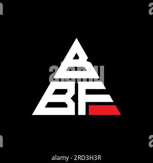 BBF triangle letter logo design with triangle shape. BBF triangle logo ...