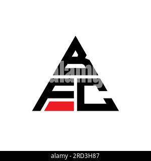 BFC triangle letter logo design with triangle shape. BFC triangle logo ...