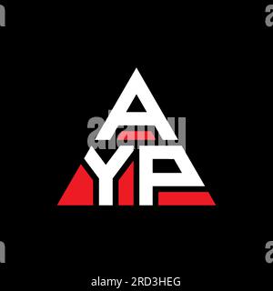 AYP triangle letter logo design with triangle shape. AYP triangle logo ...