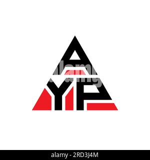 AYP triangle letter logo design with triangle shape. AYP triangle logo ...