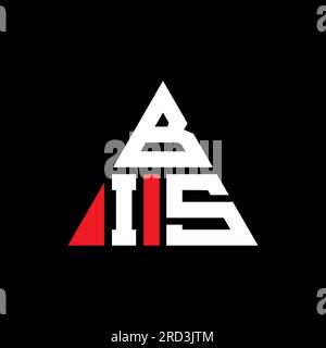 BIS triangle letter logo design with triangle shape. BIS triangle logo ...