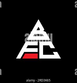 BFC triangle letter logo design with triangle shape. BFC triangle logo ...